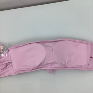 Victoria’s Secret | Swim | Victorias Secret Bandeau Lilac Cotton Ruffle ...